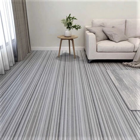 Grey Stripe Vinyl Floor Tiles - High Quality and Great Value