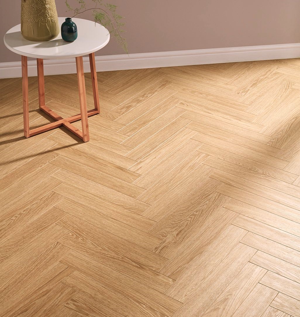 Olney Light Oak Herringbone Laminate Flooring