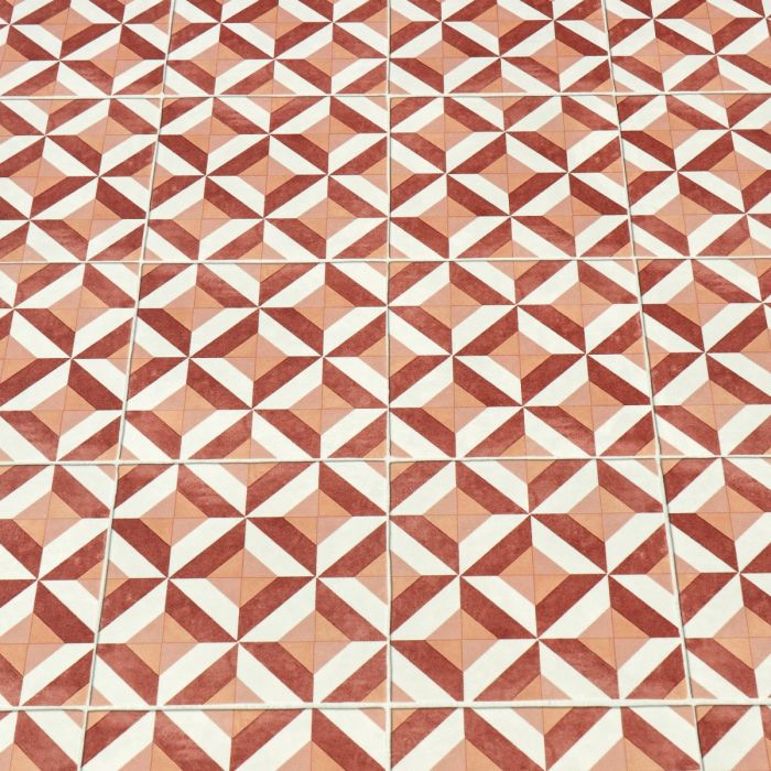 Red Vinyl Floor Tiles Almeria 599 Candy Vinyl Flooring | Buy Modern